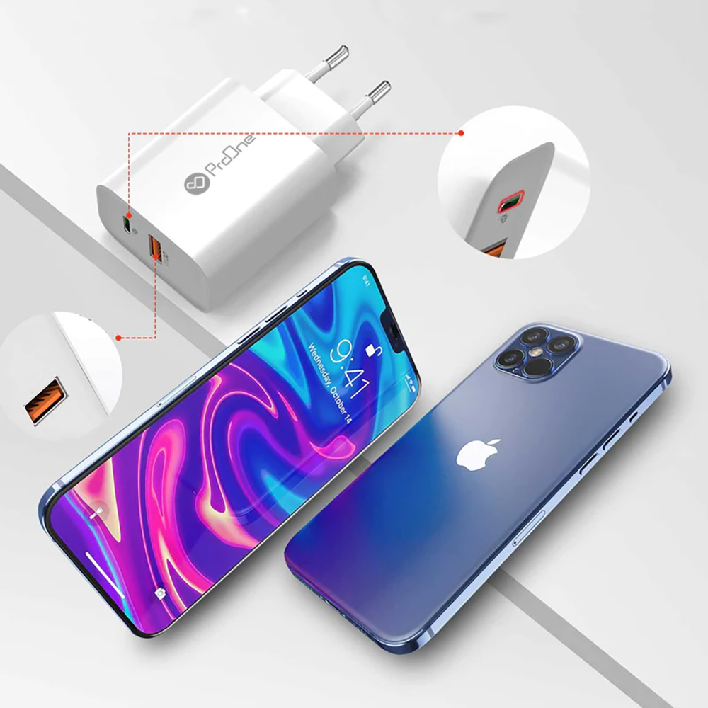 شارژر دیواری 20 وات پرووان مدل PWC555 - فروشگاه اینترنتی ایجانبی